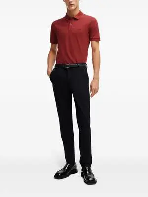 BOSS Mid-rise Slim-fit Trousers - Black