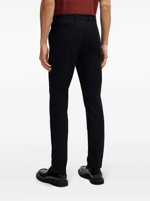 BOSS Mid-rise Slim-fit Trousers - Black