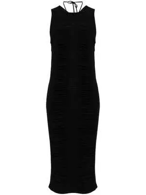 ANDREĀDAMO Xray Ribbed-knit Midi Dress