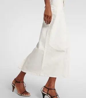 Ag Denim Midi Skirt