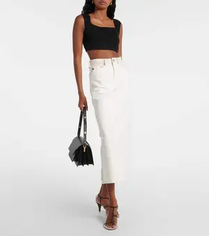 Ag Denim Midi Skirt