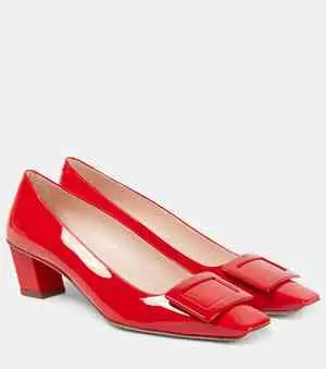 ROGER VIVIER Belle Vivier 45 Slingback Pumps - Red