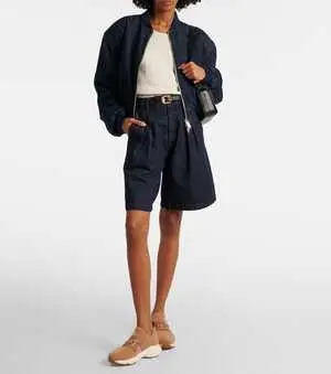 TOD'S Kate Leather-trimmed Slip-on Sneakers - Brown