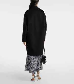 Isabel Marant Étoile Efegozi Wool, Cashmere And Silk Coat - Black