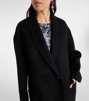 Isabel Marant Étoile Efegozi Wool, Cashmere And Silk Coat - Black