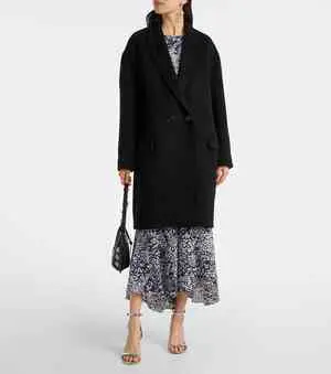 Isabel Marant Étoile Efegozi Wool, Cashmere And Silk Coat - Black