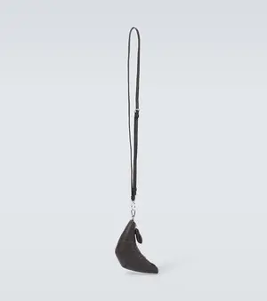 LEMAIRE Croissant Leather Coin Purse - Brown