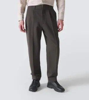 Zegna Wool Straight Trousers