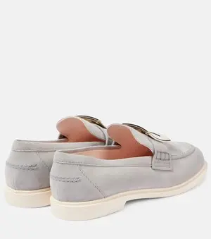 ROGER VIVIER Viv' Rangers Leather Loafers - Grey