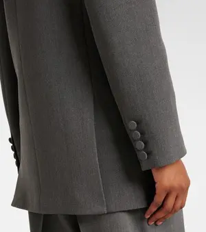 Valentino Garavani Wool Gabardine Double Breasted Blazer