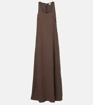 TOTEME Sablé Midi Dress - Brown
