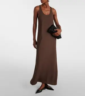 TOTEME Sablé Midi Dress - Brown