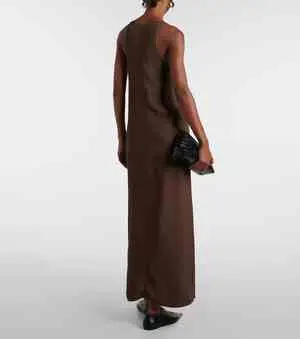 TOTEME Sablé Midi Dress - Brown