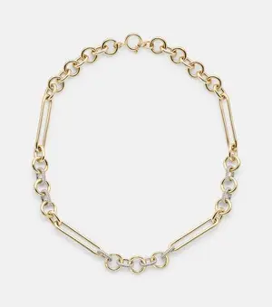 FOUNDRAE 18kt Yellow Chain Necklace With Diamonds - Gold