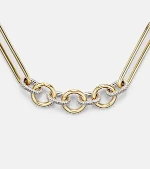 FOUNDRAE 18kt Yellow Chain Necklace With Diamonds