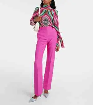 Valentino Garavani Crepe Couture Flared Pants