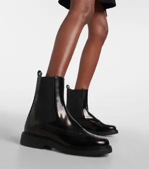 TOD'S Patent Leather Chelsea Boots