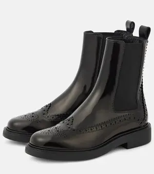 TOD'S Patent Leather Chelsea Boots