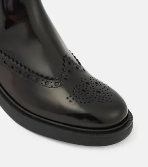 TOD'S Patent Leather Chelsea Boots