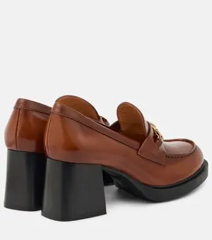 TOD'S Patent Leather Loafer Pumps
