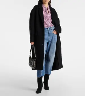 Isabel Marant Étoile Efezia Wool And Cashmere Coat - Black