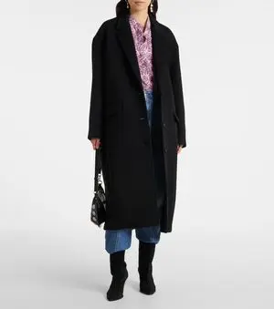 Isabel Marant Étoile Efezia Wool And Cashmere Coat - Black