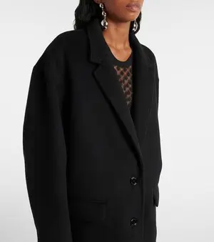 Isabel Marant Étoile Efezia Wool And Cashmere Coat - Black