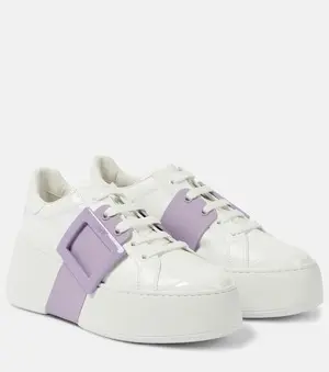 Roger Vivier Gold Tone Sneakers For Women