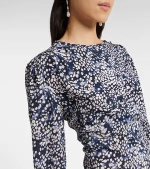 Isabel Marant Étoile Hanane Ruffled Printed Maxi Dress - Blue
