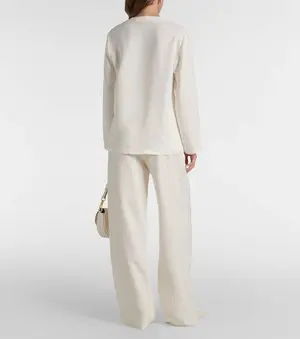 Valentino Garavani Vgold Silk Top - White