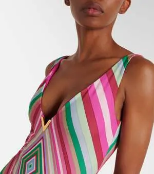 Valentino Garavani Printed One-piece Swimsuit