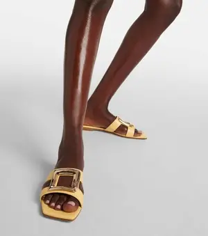 ROGER VIVIER Viv' The Sea Leather Mules