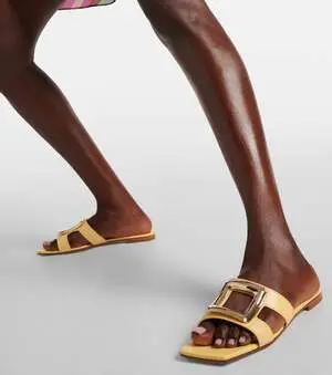 ROGER VIVIER Viv' The Sea Leather Mules