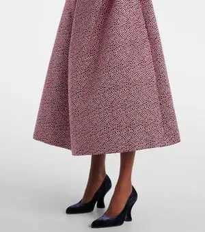 Dries Van Noten Soni Pleated Midi Skirt