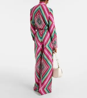 Valentino Garavani Printed Silk Palazzo Pants - Multicoloured