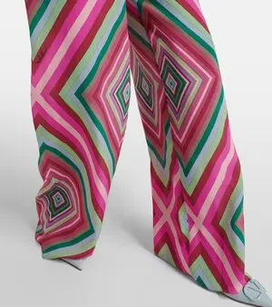 Valentino Garavani Printed Silk Palazzo Pants - Multicoloured