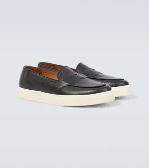 George Cleverley Joey Ii Leather Penny Loafers