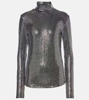 Isabel Marant Étoile Joyela Sequined Top - Silver