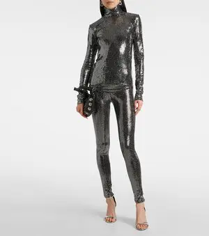 Isabel Marant Étoile Joyela Sequined Top - Silver