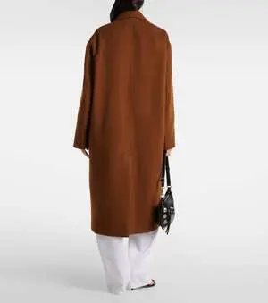 Isabel Marant Efezia Wool, Cashmere, And Silk Coat