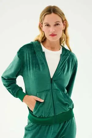 Splits59 Rhys Velour Zip Up Hoodie