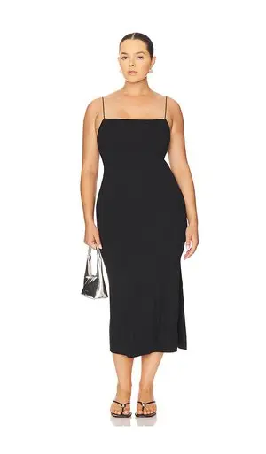 Enza Costa Strappy Side Slit Dress