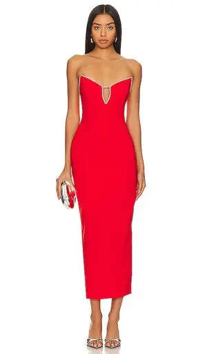 RUNAWAY THE LABEL Bec Midi Dress