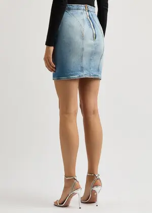 Balmain Panelled Mini Skirt