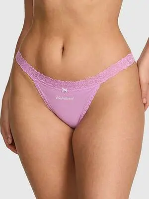 Pink Cotton Bikini Panty - Purple