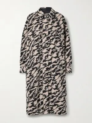 MARANT ETOILE Fontizi Oversized Wool-blend Jacquard Coat