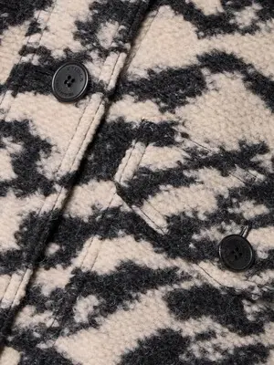 MARANT ETOILE Fontizi Oversized Wool-blend Jacquard Coat