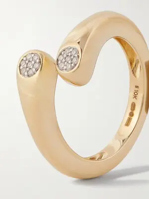 STONE AND STRAND - STONE AND STRAND Hug 10-karat Gold Diamond Ring