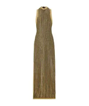 TOM FORD Metallic Wool-blend Maxi Dress
