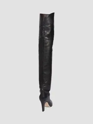Chloé Eve 70mm Leather Over-the-knee Boots - Black